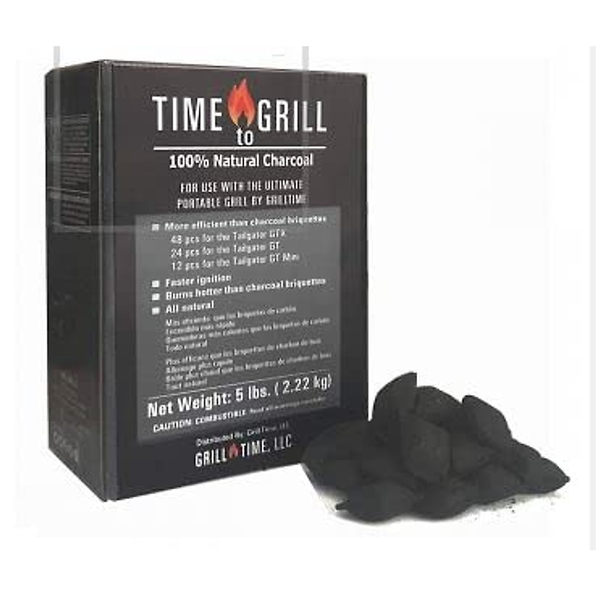 Grill Time - 5-pound Natural Lump Charcoal