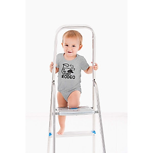 AW Fashions This Is Actually My First Rodeo Baby Bodysuit Adorable Newborn Girl Boy Clothes Newborn Romper (Newborn, Sports Grey)