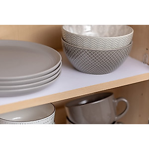 Duck 286444 EasyLiner Adhesive Laminate Solids Shelf Liner, White, 20 in. x 15 ft., 6 Rolls