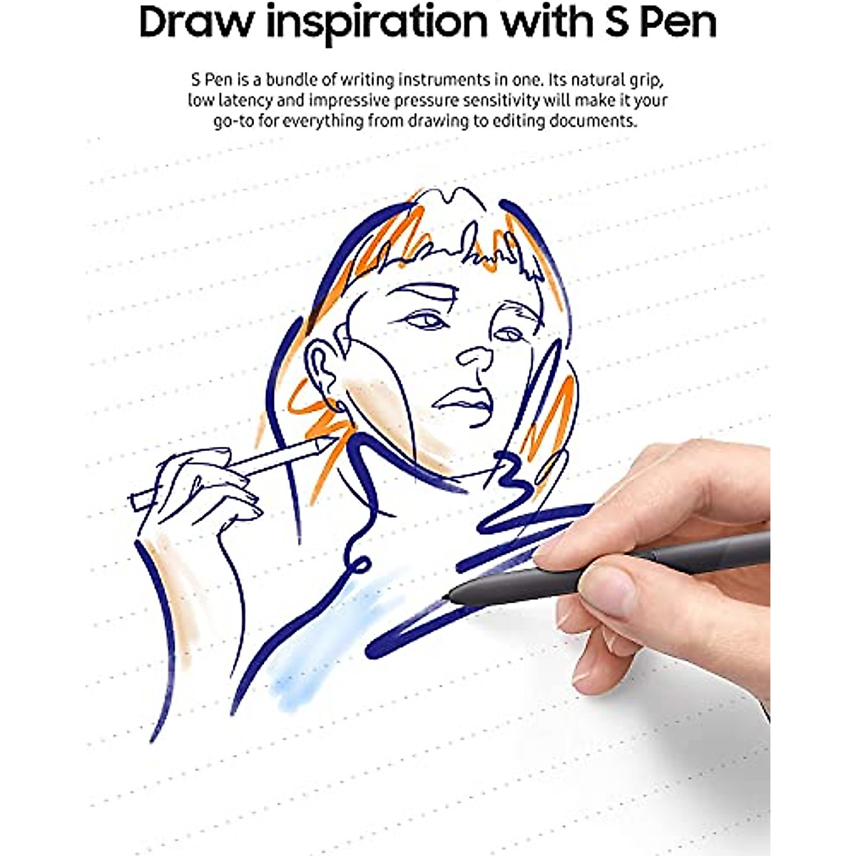 Tab S6 Lite Pen Replacement S Pen for Samsung Galaxy Tab S6 Lite (EJ-PP610) Stylus Pen+Tips/Nibs(Oxford Gray)