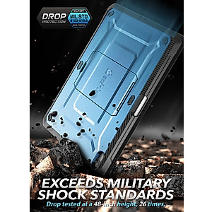 SUPCASE for iPad 10th Generation Case with Screen Protector (Unicorn Beetle Pro), [Built-in Stand & Pencil Holder] Heavy Duty Rugged Protective Case for iPad 10th Gen 10.9 Inch (2022), Blue