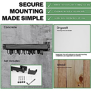 MODERNOIKOS Collapsible Wall-Mounted Drying Rack for Laundry – Indoor Clothes Hanging, Foldable Laundry Room & Commercial Organizer, Ideal for Homes, Stores & Dorms