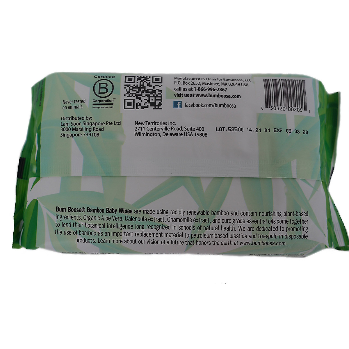 Bum Boosa Bamboo Products Baby Wipes - 12 Packs/960 Count - Thicker, Stronger, Absorbent, Easy Dispensing, Hypoallergenic, Natural Scent, Eco-Friendly