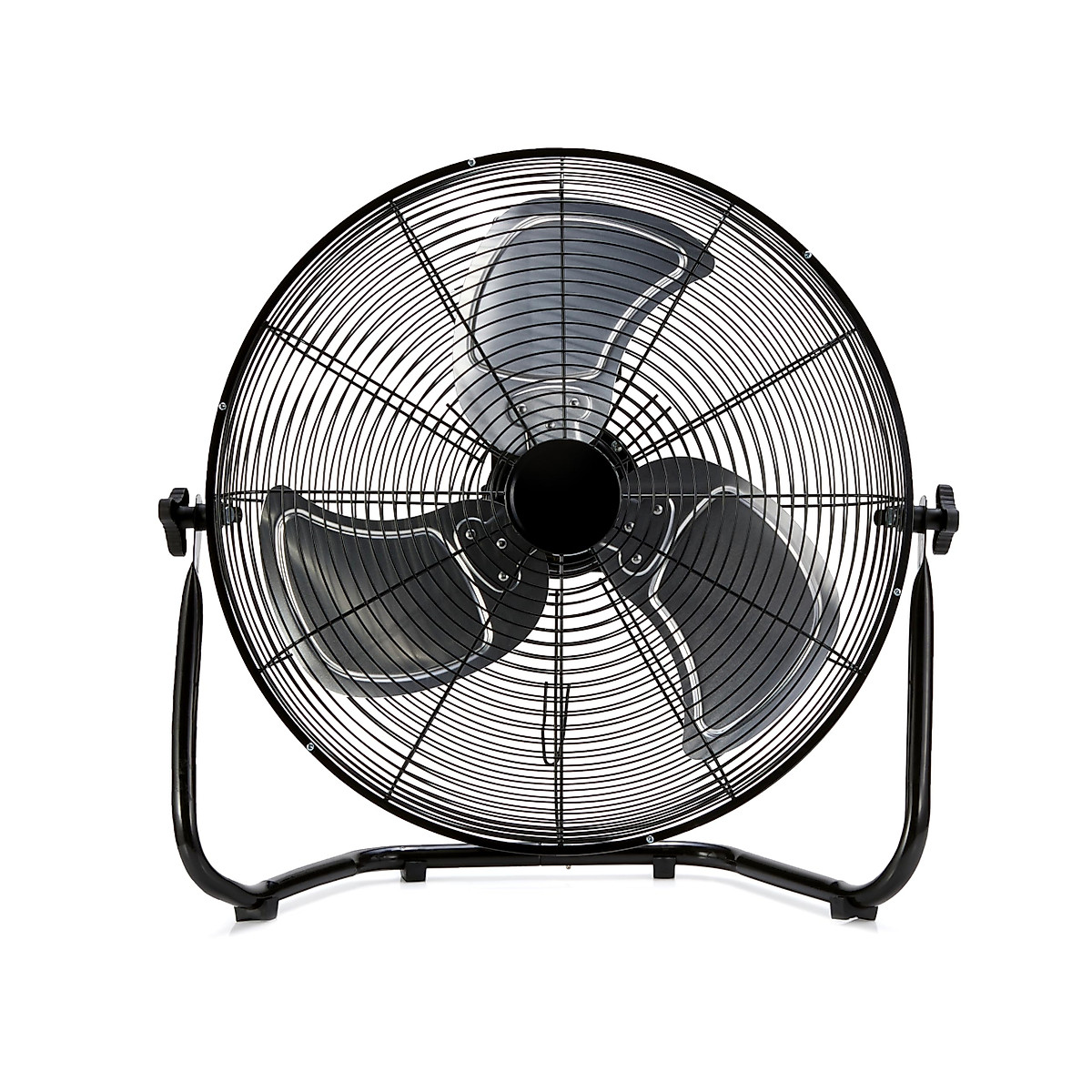 Amazon Basics 18-Inch High-Velocity Industrial Fan with 3 Speeds, Durable Metal Construction and Aluminum Blades, Ideal for Industrial & Commercial Spaces, 100 Watts, Black, 8.27"D x 21.85"W x 21.5"H