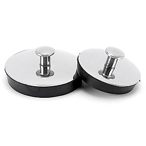 Gllehkt Universal Bath Plug Caps Stainless Steel Drain Plug Easy to Use Handle Bath Tub Drain Stopper for Kitchen Bathroom, 45mm