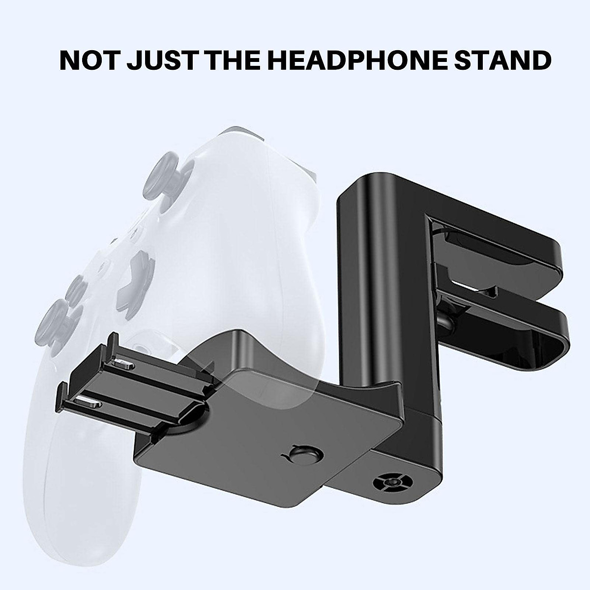 Headphone Stand,Headset Hanger,Headset Holder for Desk,Adjustable & 360 Degree Rotating Headset Hanger,Headphones Stand Hook Mount Clamp Under Desk for Desk Setup Accessories