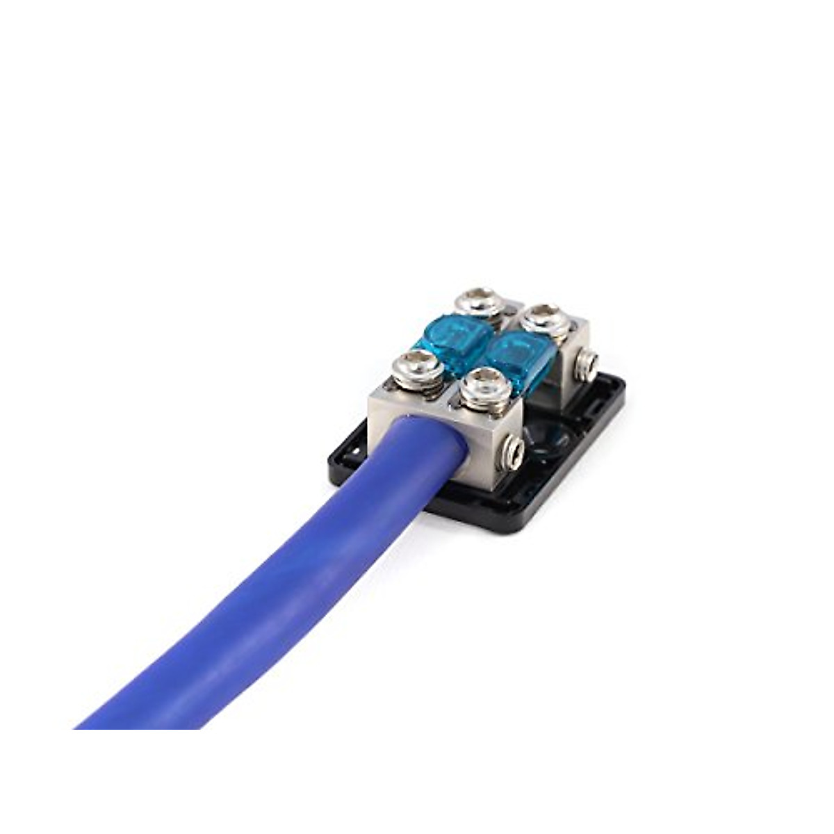 KnuKonceptz Bassik 2 Way Mini ANL Ground Distribution Block - 1/0 Gauge to 4 Gauge - Ground Links