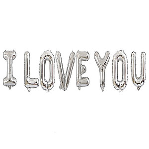AVMBC Valentines Day Balloons I Love You Letter Foil Balloon Anniversary Wedding Valentines Party Decoration Supplies