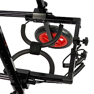 Best Friend Mobility Pro Series Dog Wheels for Back Legs Hyperlight Fiber Side Arms All Terrain Foam Tires for All The Dogs - Chair Only (Medium)