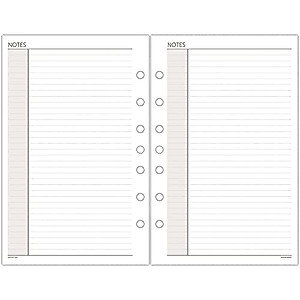 AT-A-GLANCE Day Runner Notes Pages, 87228 DAY-TIMER, Refill, Loose-Leaf , Undated, for Planner, 5-1/2" x 8-1/2", Size 4, 30 Sheets/Pack (011-200)