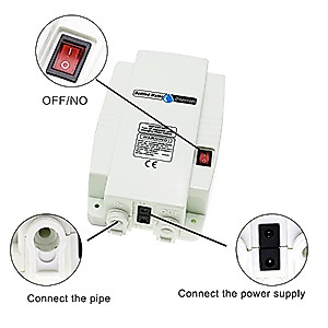 TDRRICH Bottled Drinking Water Dispensing Pump System，Double-Pipe Electric Water Pump for 5 Gallon Power 25W Pressure Value 60psi 1GPM Flow 2.5L Suitable for Coffee/Ice Machines,Refrigerators, Faucets