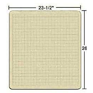 Chessex Role Playing Play Mat: Battlemat Double-Sided Reversible Mat for RPGs and Miniature Figure Games (26 in x 23 1/2 in) Squares/Hexes