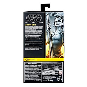 STAR WARS The Black Series Aurra Sing Toy 6-Inch-Scale The Clone Wars Collectible Action Figure, Toys for Kids Ages 4 and Up,F1870
