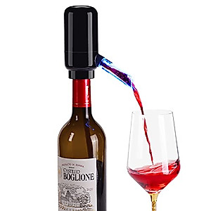 BLUBYEES Electric Wine Aerator Pourer,Portable One-Button Wine Dispenser Machine and Wine Decanter Multi-Smart Automatic Filter Wine Pourer for Red Wine,Best Wine Gifts for Women and Wine Lovers