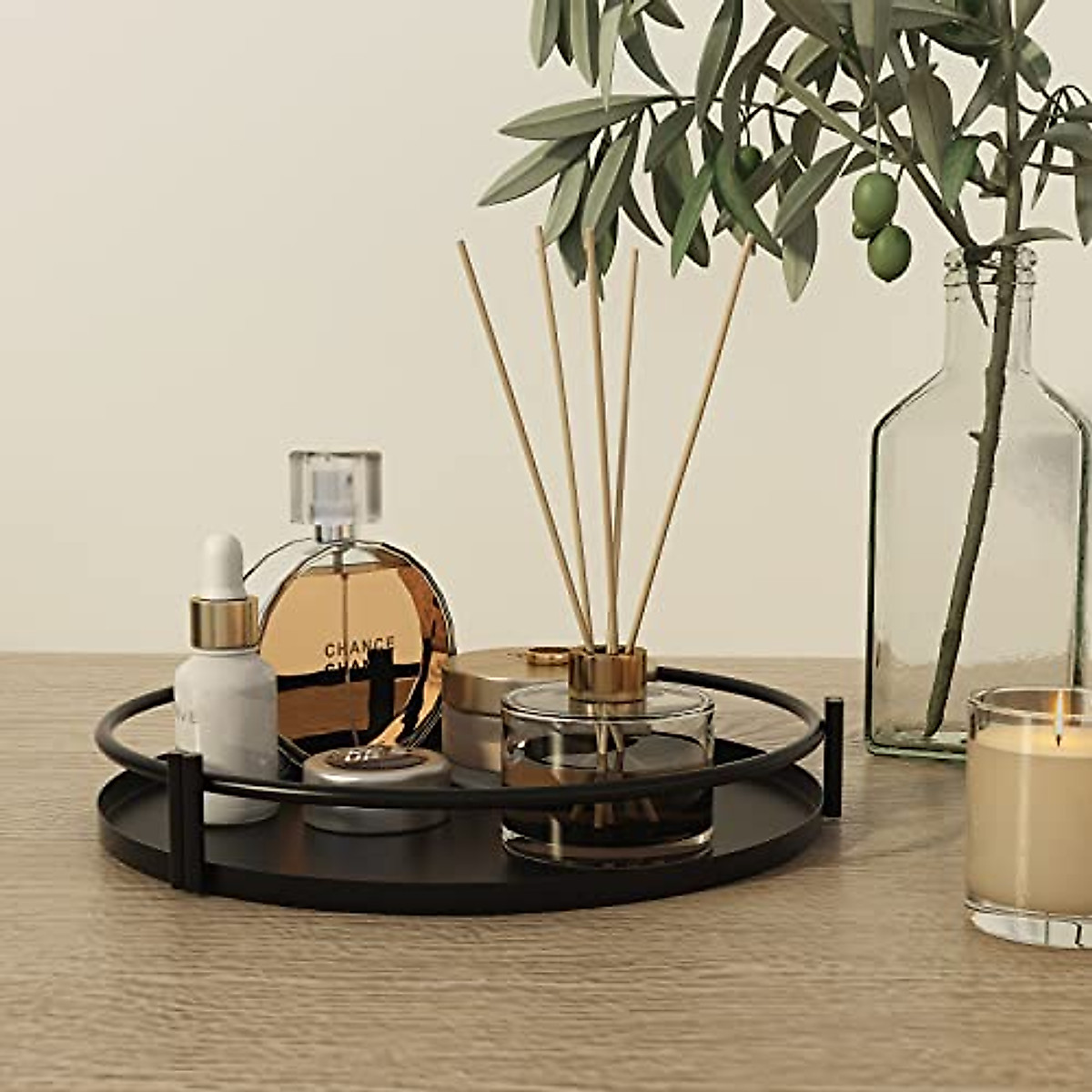 Vivevol Set of 3 Cake Stands, Cake Plate, Dessert Stand, Cupcake Stand for Parties, Home Decorating Stand Dessert Display(8” 10” 12”) (Black)