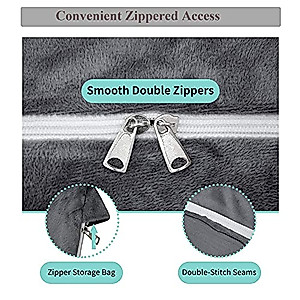 LEONEBEBE Pregnancy Pillow Case Perfect for U-Shaped 49" Full Body Maternity Pillow for Pregnancy Women Sleeping, Only Pillow Cover