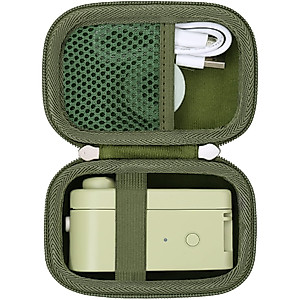 khanka Hard Travel Case Compatible with MakeID Label Maker Machine, Case Only (Green)
