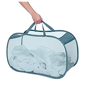 Whitmor Mesh Pop & Fold Laundry Bag, Multicolor