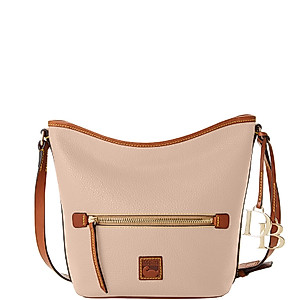 Dooney & Bourke Handbag, Pebble Grain Zip Sac Shoulder Bag - Blush