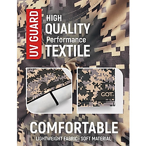 GOT Sports UPF 50+ Balaclava Ski Mask - Windproof Balaclava for Cold Weather Men Women - Snowboard, Motorcycle Sheisty Mask (Digi Mud)