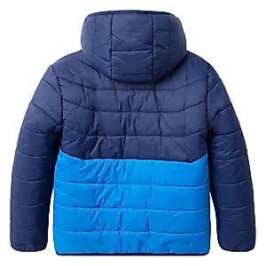 Eddie Bauer Kids Reversible Plush Hoodie Jacket (as1, alpha, m, regular, Navy/Royal, Medium 10/12)