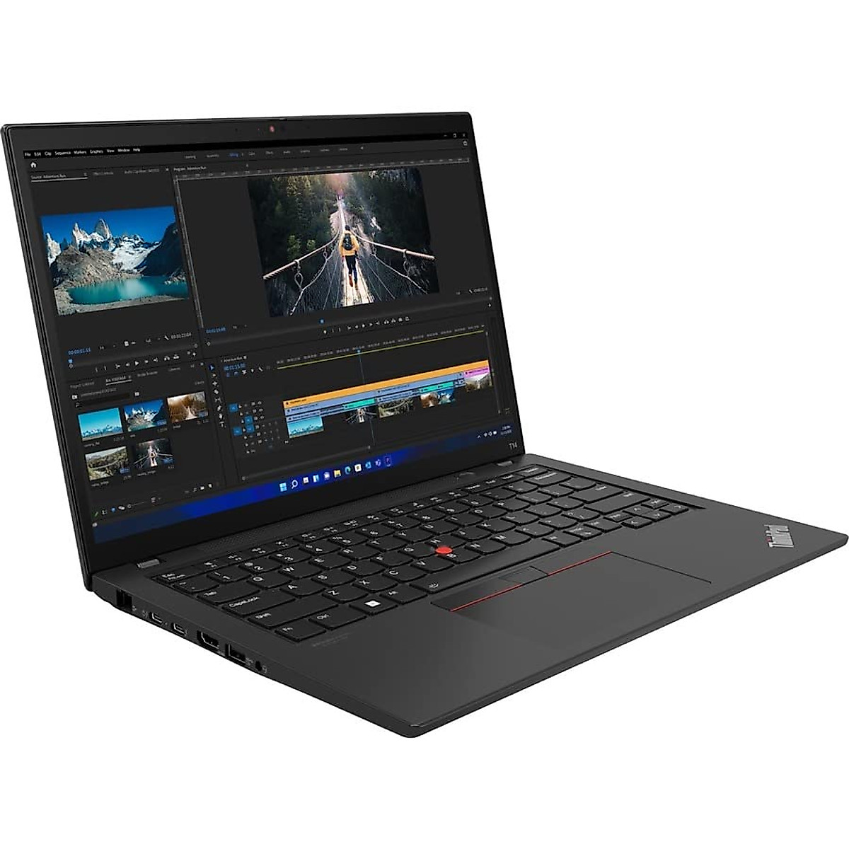 Lenovo ThinkPad T14 Gen 3 21AH00BQUS 14" Notebook - WUXGA - 1920 x 1200 - Intel Core i5 12th Gen i5-1235U Deca-core (10 Core) - 16 GB Total RAM - 8 GB On-Board Memory - 256 GB SSD - Thunder Black