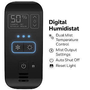 Honeywell Dual Comfort Cool + Warm Mist Humidifier with Fusion Mist Technology – Warm and Cool Mist Humidifier for Large Rooms