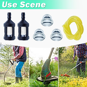 Adefol Fuel Filter + Fue Line+Primer Bulb for Homelite BP250 HB18V GST GST18 GSTBC HBC18 HBC30 HBC30B HGT HLT15 HLT16 HLT17C HLT18 HLT28 HT17 HT19 ST175G ST185 String Trimmer Blower