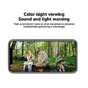 Home Solar Security Camera, 2 Way Talk Adjustable Detection Sensitivity Wireless Outdoor Solar Security Camera Weather Resistant for Remote Monitoring