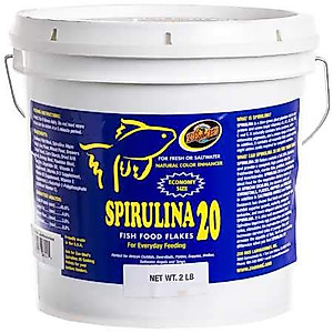 Zoo Med Spirulina 20 Fish Food Flakes (2 lb)