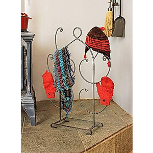 Minuteman International Mitten/Hat Drying Rack Tree, Graphite