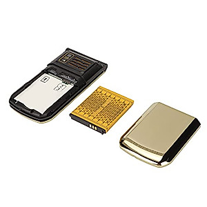 Heayzoki Clamshell Seniors Phone, 2G Large Screen Unlocked Flip Phone for Seniors, Long Standby Flip Phone Dual SIM Elderly Mobile Phone with 3800mAh Battery(Gold)