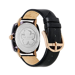 Ted Baker Women's Quartz Leather Strap, Black, 20 Casual Watch (Model: BKPELS2019I), Pink/Black