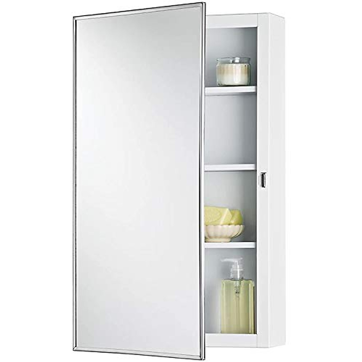 Jensen 260P26CH Topsider Single-Door Surface Mounted Medicine Cabinet