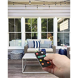 Brightech Smart Dimmer Plug Outdoor Smart Plug, Light Dimmer with Remote Control, Max Power 150W, Commercial Grade Dimmer for Dimmable Outdoor Lights