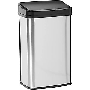 Ninestars DZT-50-28GD 13.2 Gallons / 50 Liters, Gold, Stainless Steel, Motion Sensor Trash Can