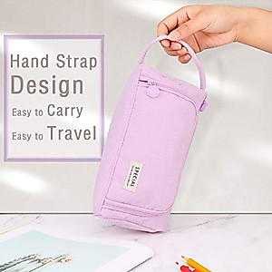 iSuperb Big Capacity Pencil Case Corduroy Large Pencil Pouch Portable Pen Bag Zipper Stationery Organizer Makeup Cosmetic Bags for Women Office
