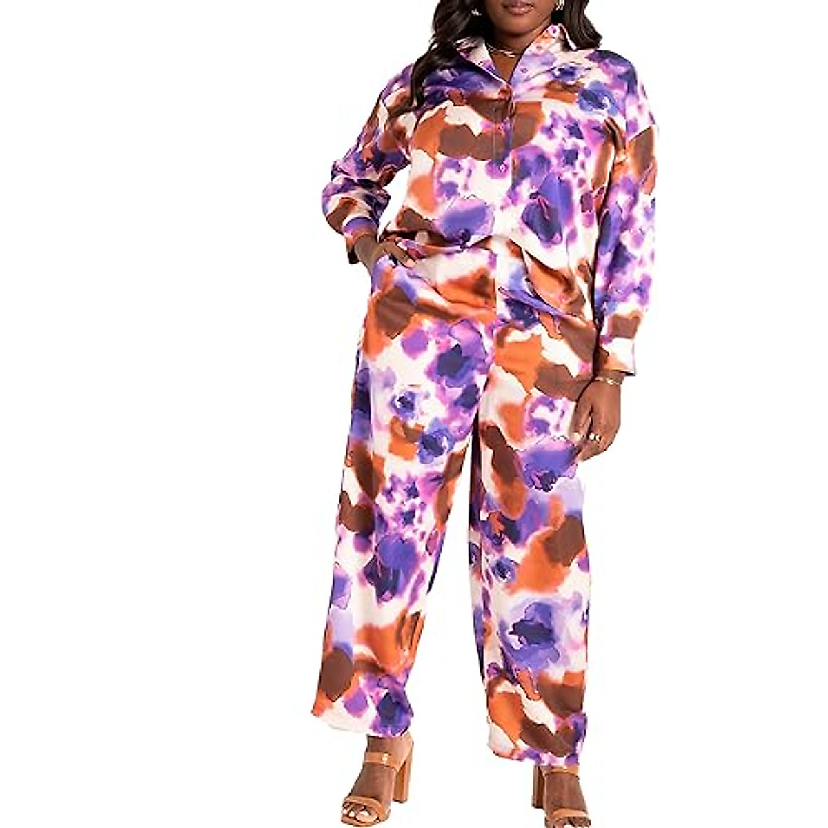 Woman Within Women's Plus Size Wide Elastic Waist Skirt - 2X, Black