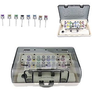 BONEW Global Universal Implant Screw Drivers Repair Tool Kit Screwdrivers Colorful Prosthetic Kit Torque Wrench 16pcs for a Set