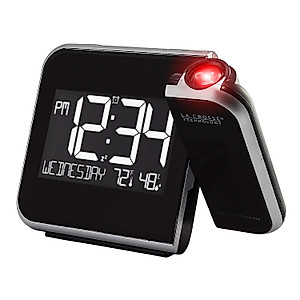 La Crosse Technology Projection Alarm Clock with Indoor Temperature and Humidity (616-1412)