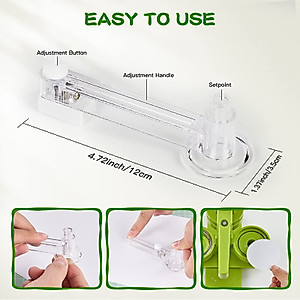 Alldeer Button Maker Machine 25mm - Installation-Free 0.98 in (about 1 Inch) DIY Pin Badge Button Maker Press Machine,Badge Punch Press Button Maker Kit with Free 50pcs Button Parts(Green)