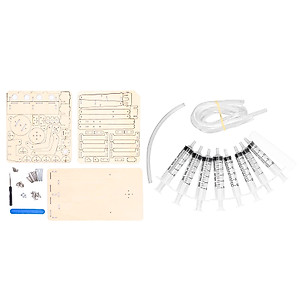 Robot Arm, Robot Arm, Robot Arm Model, Wooden Hydraulic Mechanical Jaws DIY Excavator Starter Kit STEM Science Educational Building Toy, Science Kits