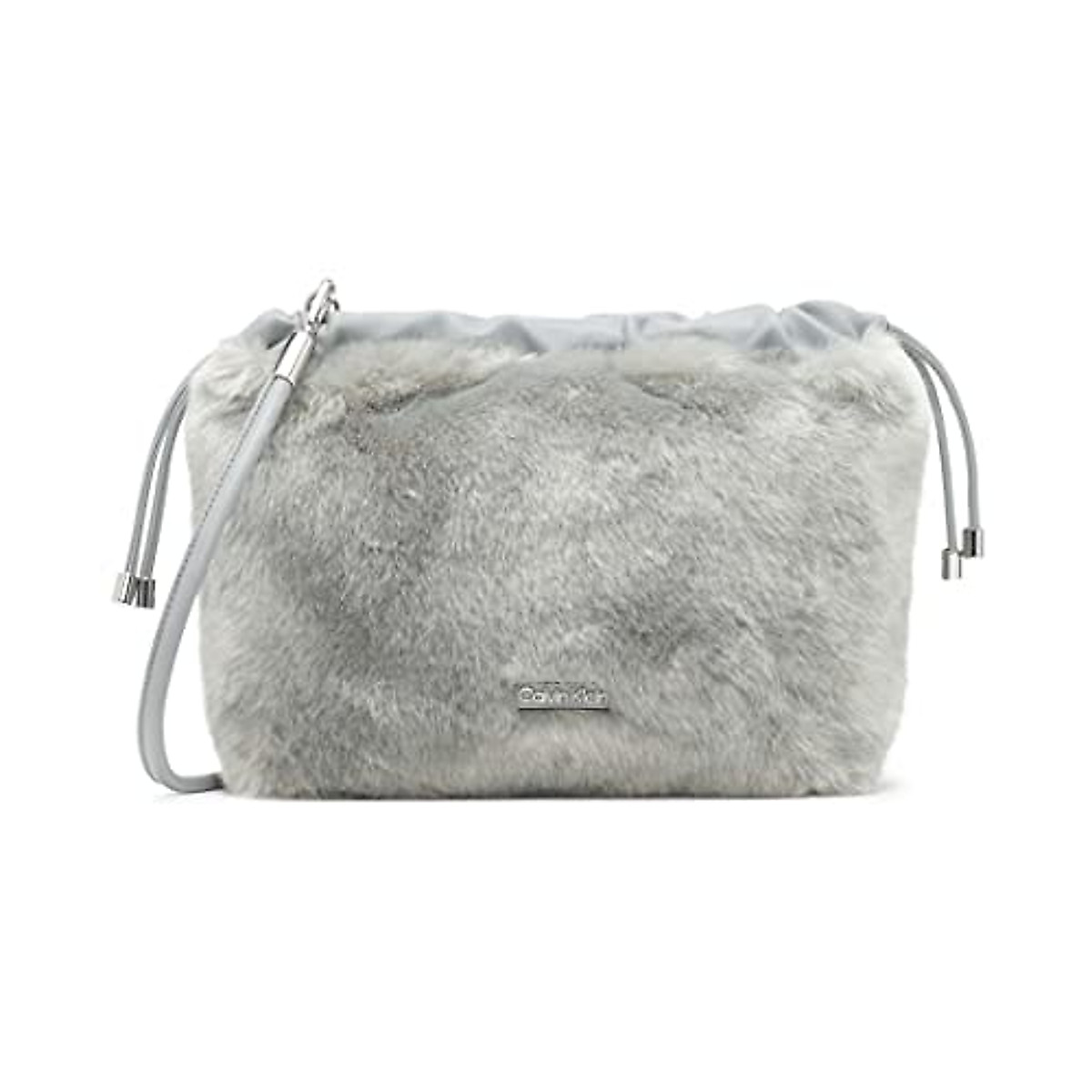 Calvin Klein Sienna Novelty Crossbody, Fawn Faux Fur