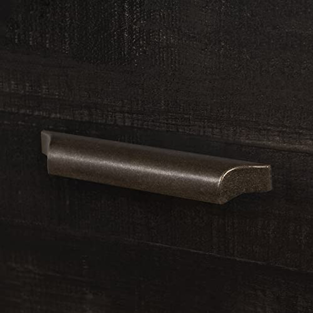 South Shore Versa 2-Drawer Nightstand, Rubbed Black 23 in x 17.75 in x 25.25 in