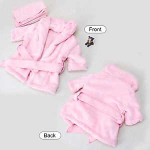 SPOKKI Newborn Photography Props Baby Girl 5 PCS Bathrobes Bath Towel Outfit with Slippers Cucumber Photo Props for Infant Boys Girls(0-6 Months)