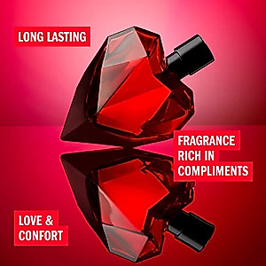 Diesel Loverdose Red Kiss Eau de Parfum Spray Perfume for Women, 1.7 Fl. Oz.