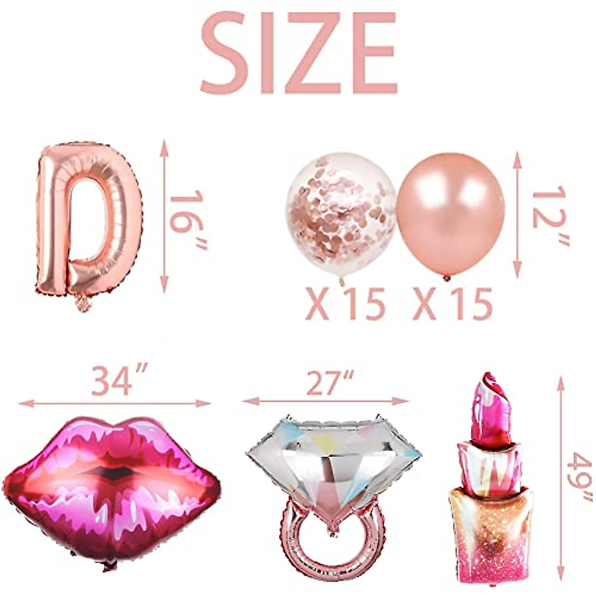 You Are Like Really Pretty Balloons Rose Gold Bachelorette Party Banner You Can't Sip With Us/Mean Girls Themed Decor for Birthday Wedding/Bridal Showers/Engagement Party Supplies Decorations