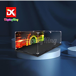 Acrylic Display case with Screw for Lego Porsche 911 RSR 42096 (Lego Set is not Included) (with Theme Background) US Stock