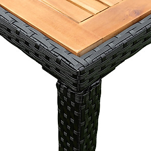 EMKK 5 Pieces Patio Dining Set, Outdoor Table and Chairs Set for 4, Round Tempered Glass Tabletop, Lawn Garden Backyard Deck Furniture