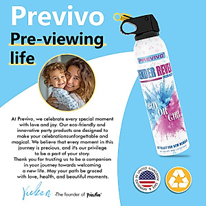 Previvo Gender Reveal Fire Extinguisher Set - 2 Pcs Bule Gender Reveal Smoke Spray - 100% Biodegradable Party Supplies- For Memorable Baby Gender Reveal Decorations & Ideas(Large Size)